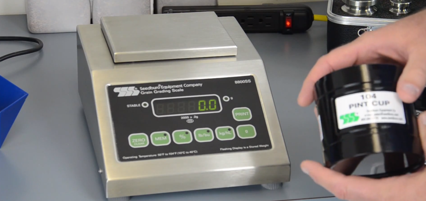 Change the cup size on a Seedburo 8800SS Computer Grain Scale ...